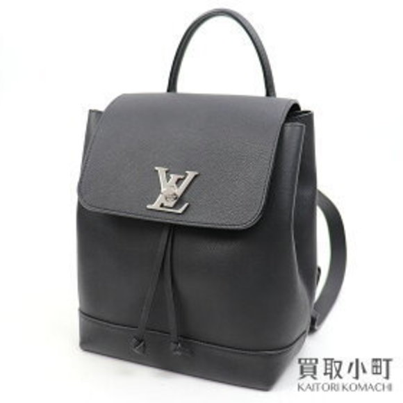 Louis Vuitton | Bags | Louis Vuitton Lock Me Backpack Black Taurillon ...